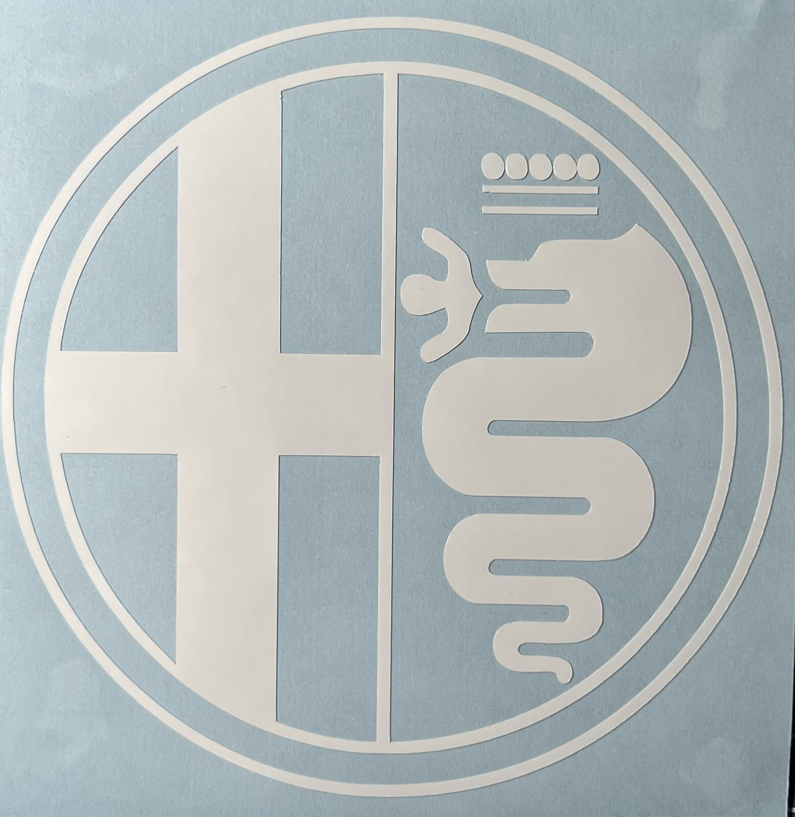 Alfa Romeo Vinyl Decal 147 Giulia Stelvio Mito Giulietta GT 102mm Many ...