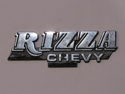 Vintage Rizza Chevrolet Bridgeview Illinois Metal Dealer Badge Emblem ...