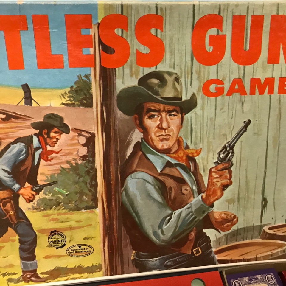 Vintage Restless Gun Board Game | eBay