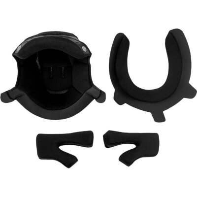 DMD Inner Lining Set Black For Rivale Motorcycle Motorbike Helmets ...