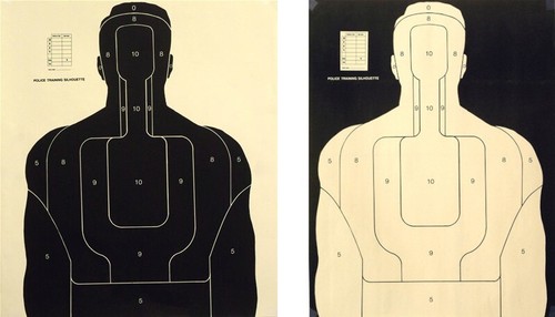 (25 PACK) BT-5 San Diego Training Target, 21" x 24", Choice of Black or ...