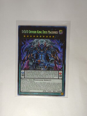 "D/D/D Deviser King Deus Machinex" 1st Edition MP23-EN023 (Secret Rare ...