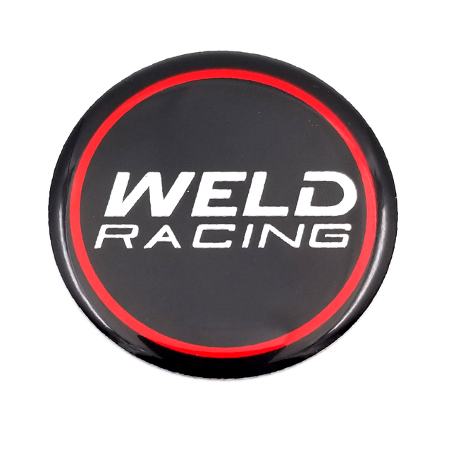 Weld Racing 601-3010 Gloss Black Wheel Center Cap Racing Emblem / Logo ...