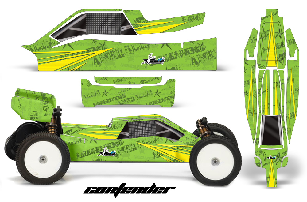 AMR Proline Bulldog Kyosho RB6 Buggy RC Prol-line Graphic Decal Kit 1/ ...
