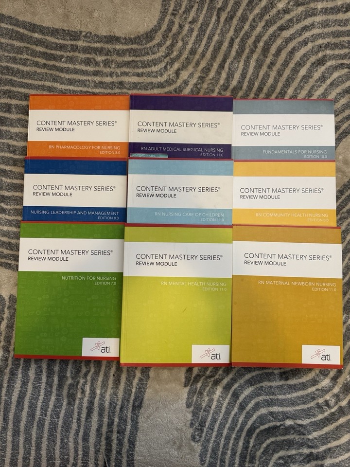 Level Up RN flashcards and ATI review Model Books Complete Set | eBay