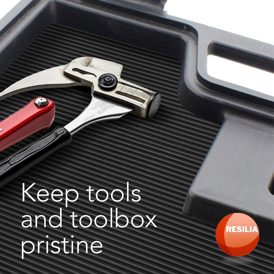 Ribbed Tool Box Liner Mat - Heavy Duty Non Slip V-Groove Liners ...