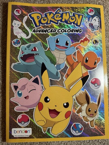 Bendon Pokemon Advanced Coloring Book, Brand New Uncolored 40 Pages ...