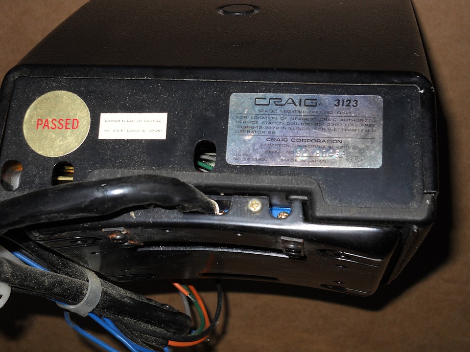 Vintage Craig Car Stereo 8 Track Player Model 3123 Floor Mount Bracket ...