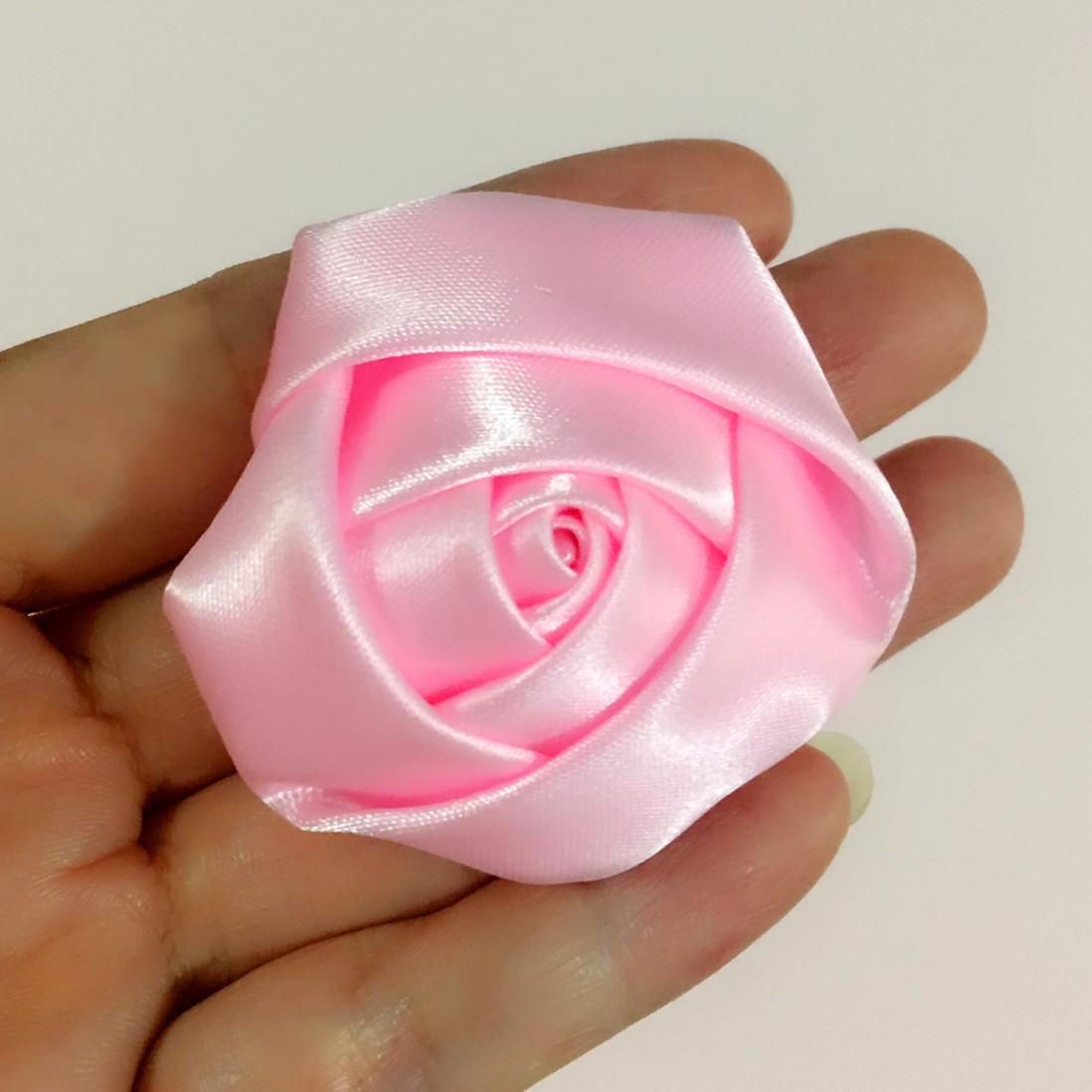 24PC Multi-Color Satin Ribbon Rose Flower DIY Wedding Bouquet About ...
