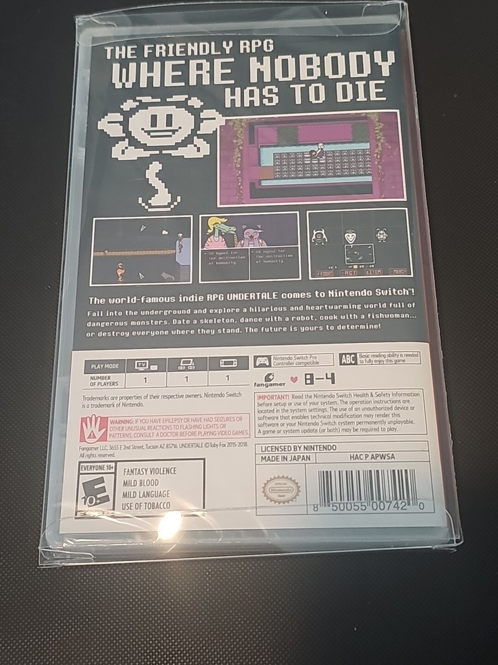 Undertale Fangamer Nintendo Switch Sealed | eBay