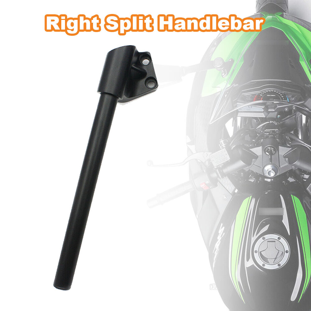 Split Handlebar Black Aluminum CNC New OEM For KAWASAKI Ninja 250 2008 ...