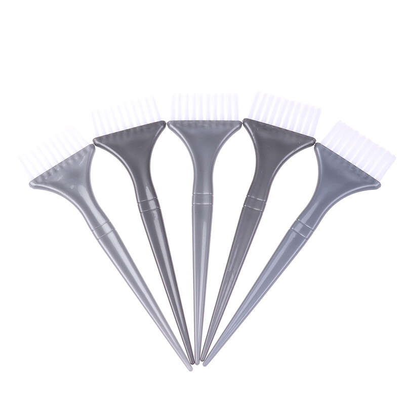 5 Pack Hair Dye Coloring Brushes Hair Coloring Dyeing Kit Handle Salon ...