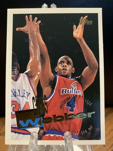1995-96 Topps Washington Bullets Basketball Card #282 Chris Webber | eBay