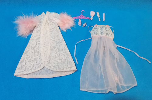 Vintage Barbie Outfit Complete PINK MOONBEAMS #1694 Light Pink 7 piece ...