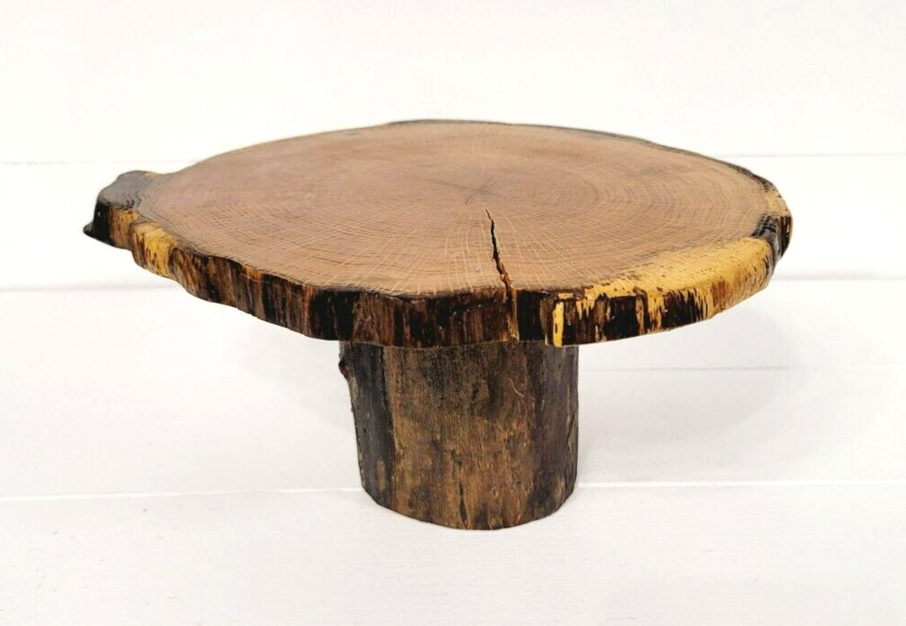 Sliced Wood Pedestal - Food Staging - Wood Riser | eBay