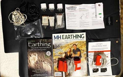 *LOT SALE* EARTHING GROUNDING ITEMS-2 PADS, 2 BANDS,TEST KIT, BOOKS ...