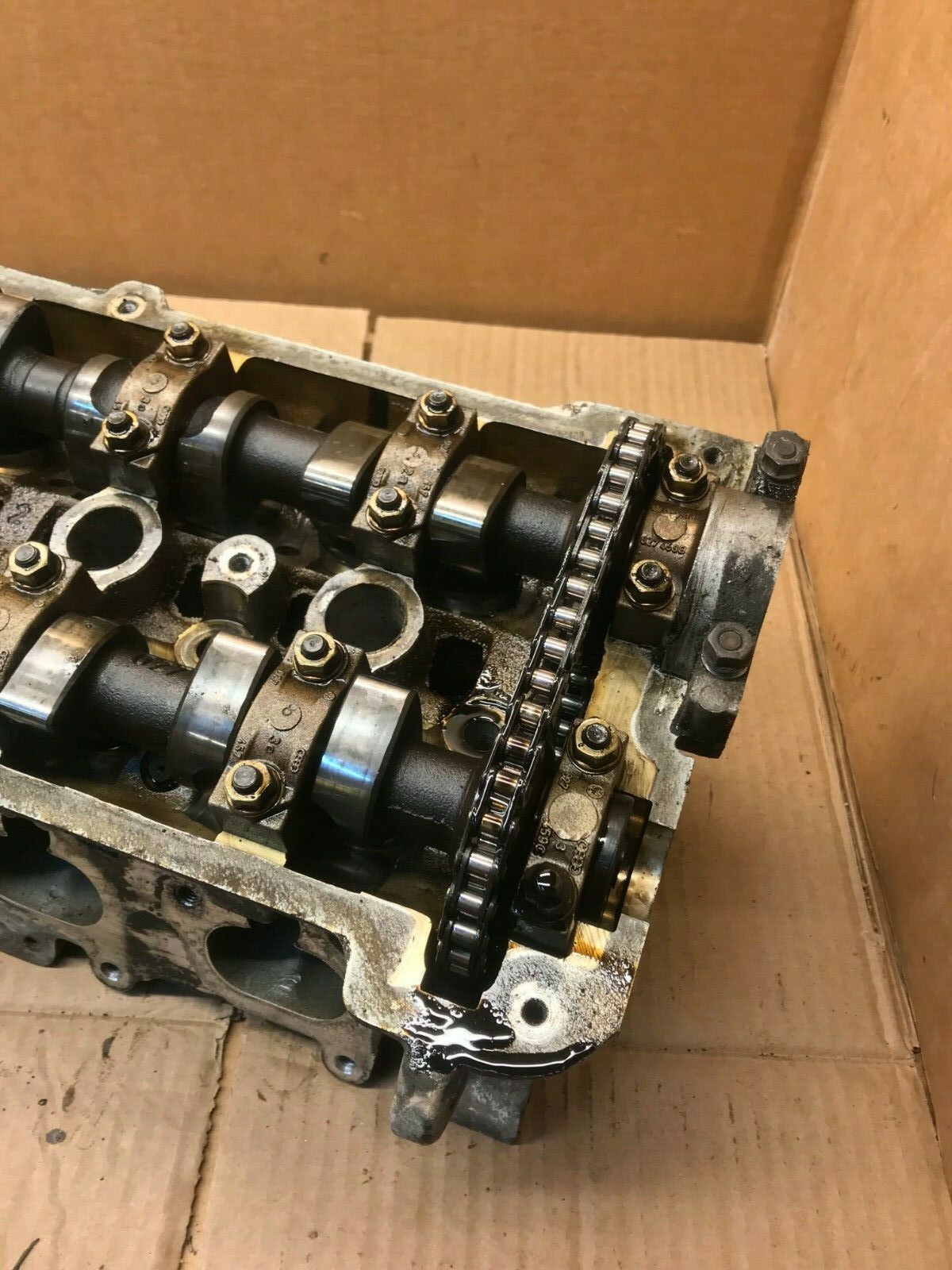VW GOLF MK1 MK2 MK3 DOHC 2.0 16V 9A ENGINE CYLINDER HEAD CAMSHAFT ...