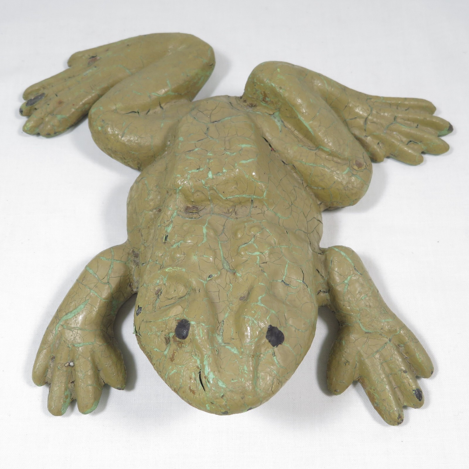 Vintage Virginia Metalcrafters Frog Doorstop Painted Cast Iron 4 lb ...