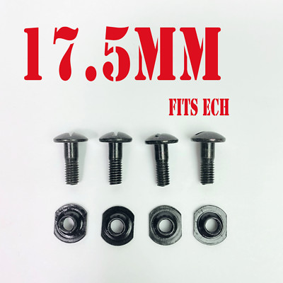 17.5mm ECH & Bump HELMET HARDWARE SET 4-POINT CHINSTRAP SCREW BOLT ...