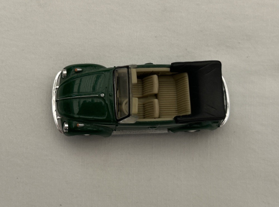 SCHUCO PICCOLO 1:90 SCALE VW VOLKSWAGEN Green Convertible BUG | eBay