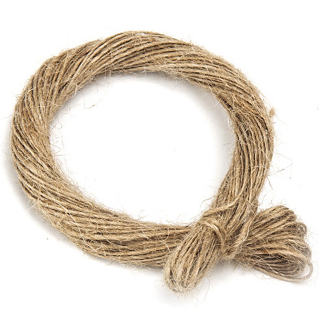 Natural Brown Kraft Gift Tags 100PCS Rectangular Paper Labels with Hemp ...