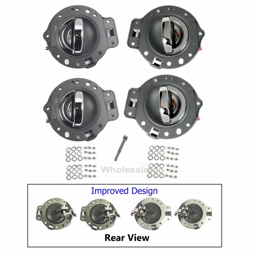 UPGRADED Inside Door Handle For 2006-2010 Jeep Commander Gray & Chrome ...