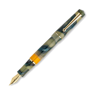Delta Duna Piston Fountain Pen in Yellow - 1.1mm Stub Nib - NEW in Box ...