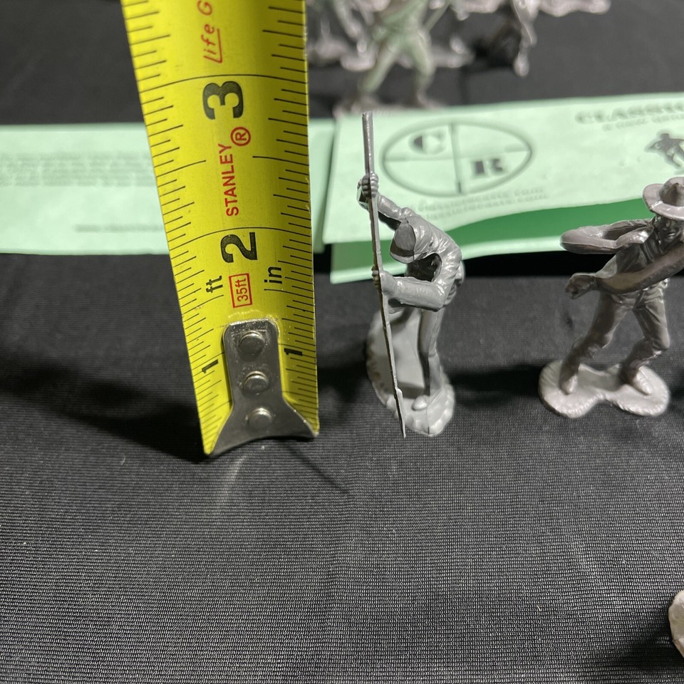CLASSIC RECASTS MARX CSA SERIES CONFEDERATES PEWTER LOT OF 48 TOY ...