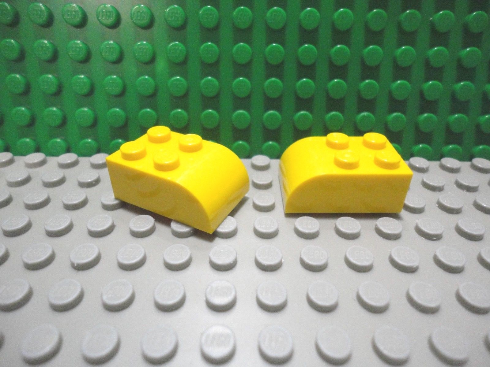 Lego 2 Yellow 2x3 Curved Slopes brick block NEW | eBay