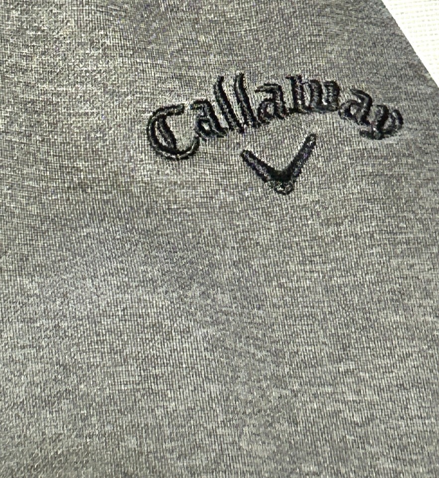 Callaway Jacket Men's Large Gray Black Weather Series Quilted Full Zip ...