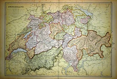 Other - Victorian Map Switzerland