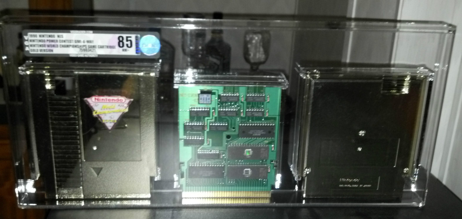 1990 Nintendo World Championships Competition NWC Gold Cartridge VGA 85 ...