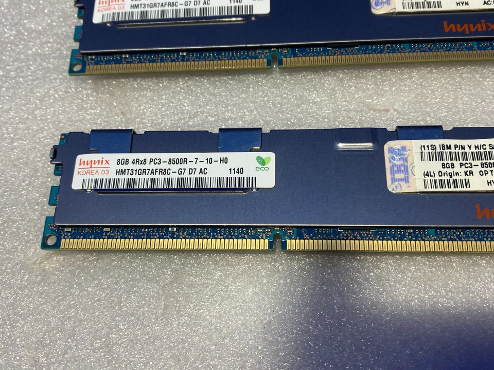 HYNIX 32GB (4X 8GB) 4RX8 PC3-8500R-7-10-H0 SERVER RAM MEMORY (2235) | eBay