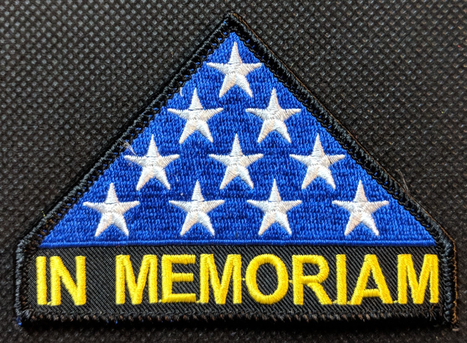 In Memoriam Folded Honor Flag POW MIA Folded Flag Memory Embroidered ...