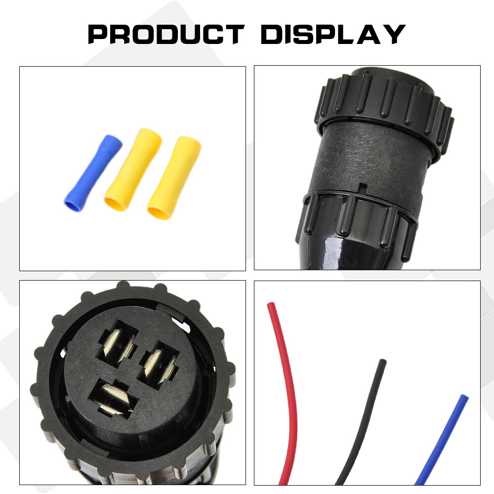 3 wire electrical convenience outlet for tractors. Mates for John Deere ...