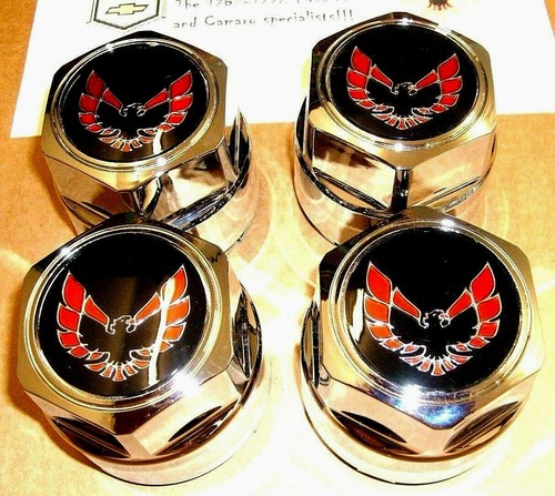 77-81 TRANS AM SNOWFLAKE / TURBO WHEEL CENTER CAP SET - RED CENTER ...
