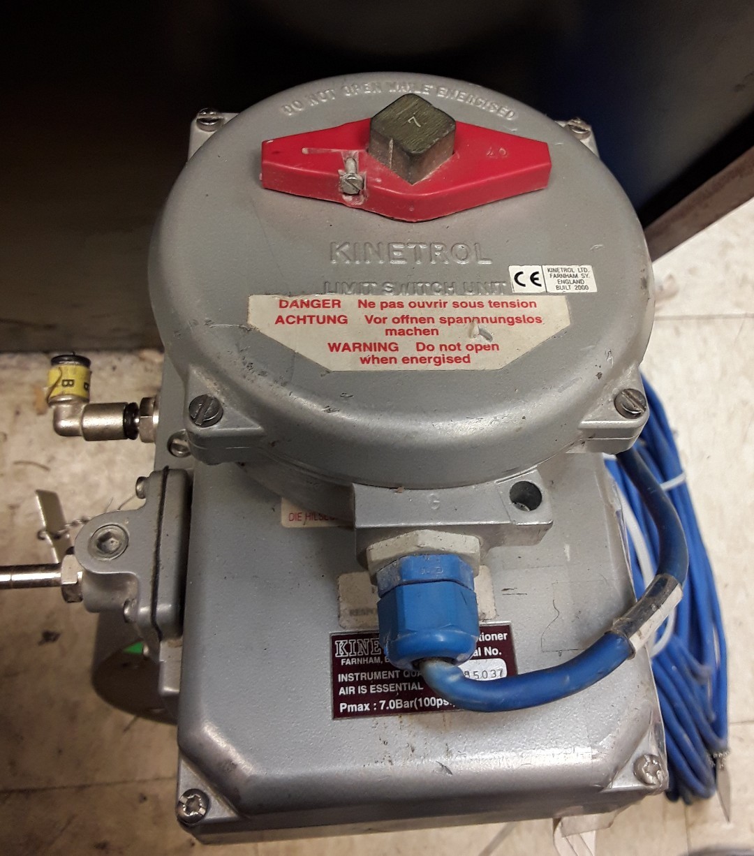 Butterfly Valve With Kinetrol AP Positioner And Kinetrol Limit Switch ...