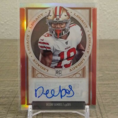 2019 Panini Chronicles Football Deebo Samuel Legacy ROOKIE AUTOGRAPH SP ...