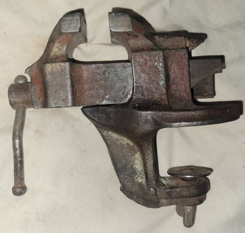 Vintage Victor Jersey No. 741 7in Vise With Anvil Clamp On Bench Mount ...