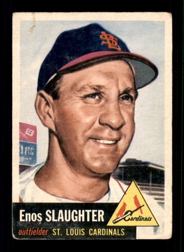1953 Topps Enos Slaughter #41 GD MC Baseball Card | eBay