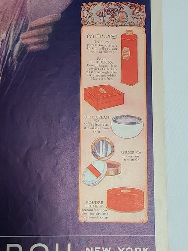 Vivaudou's Mavis Lip Stick Double Sided Magazine Ad May 1922 | eBay