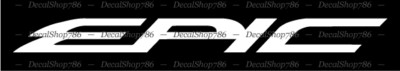 EPIC Boats - Outdoor Sports - Car/SUV/Truck Vinyl Die-Cut Peel N' Stick ...