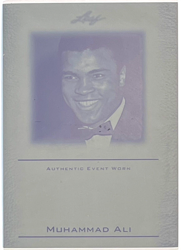 2011 Leaf Event Worn Set Authentic Cyan Print Plate Muhammad Ali 1/1 | eBay