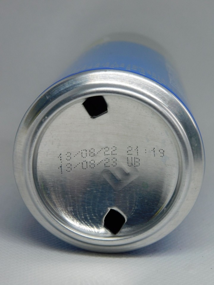 Empty Soda Can Schweppes CLEAR LEMONADE 330 ml. Ukraine 2022 Bottom ...