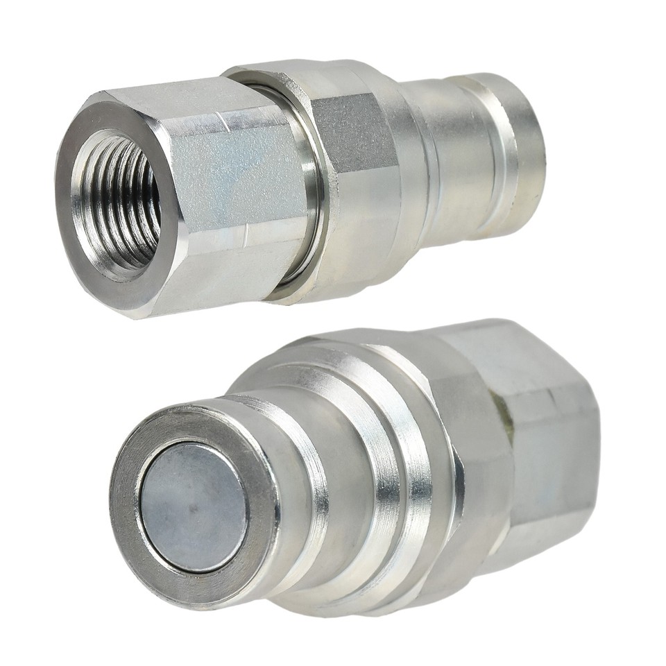 3/8" NPT Flat Face Hydraulic Quick Connect Coupler / Coupling Skid ...