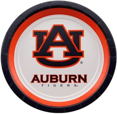 Auburn Tigers NCAA College Sports Graduation Party 7" Paper Dessert ...