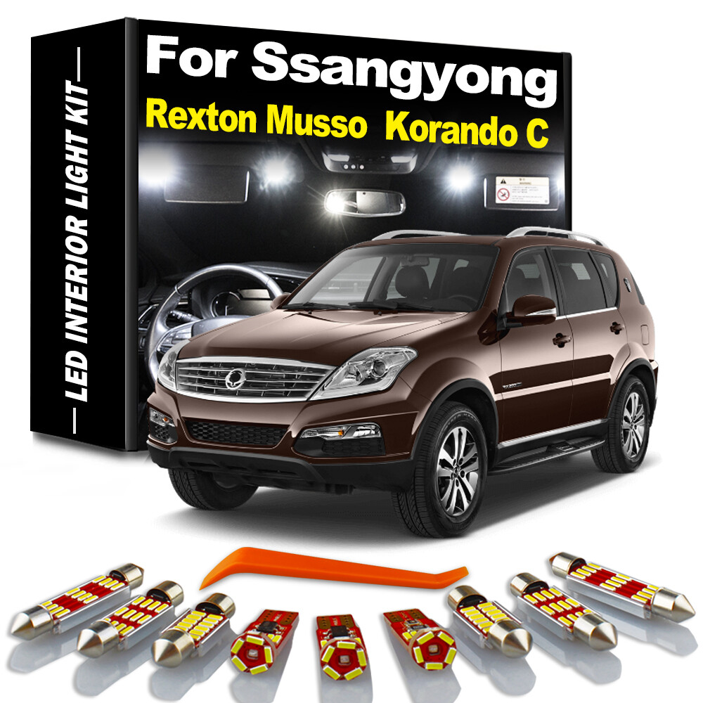Canbus LED Interior Light Kit For Ssangyong Rexton Musso Turismo ...