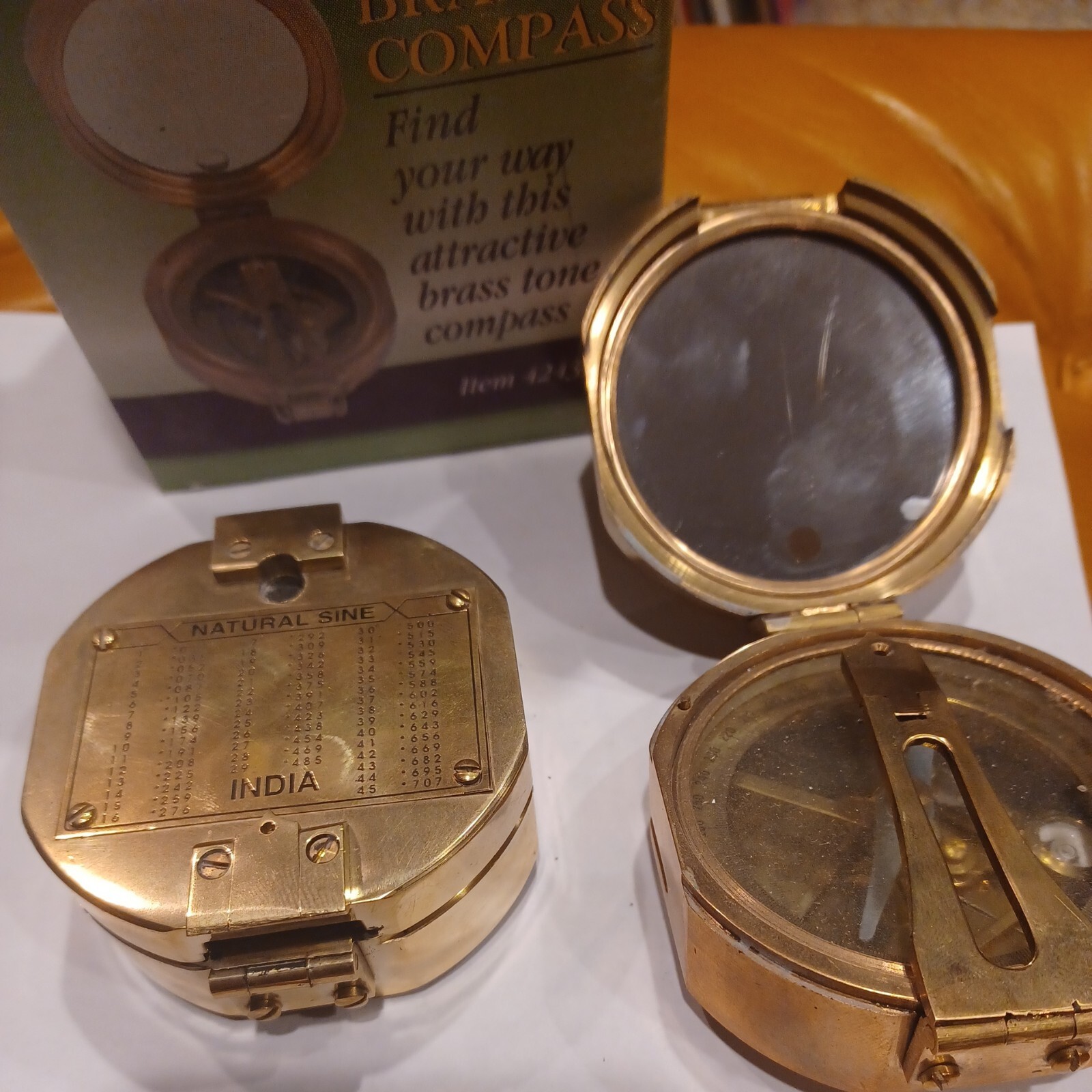 2 new Essex Brass large Brass Compass item 42433 with 1 box | eBay