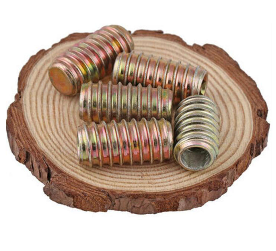 M8 *25-*30 Blind Hole wood Insert Nut external internal Thread insert ...