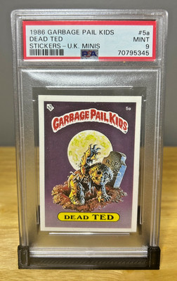 DEAD TED 1986 Garbage Pail Kids Series 1 UK Minis (Stupid Award Back ...